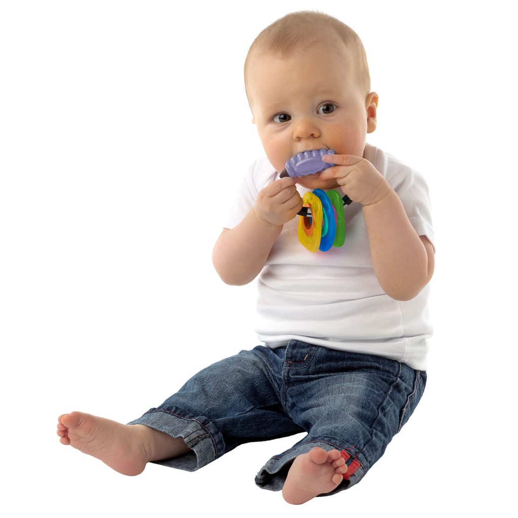 Textured Teething Rattle – Refresh Colours – Playgro South Africa